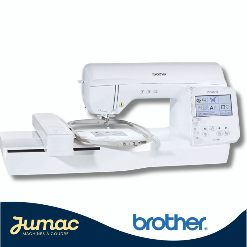 Brodeuse Brother NV880E avec cadre de broderie 260×160 mm | Jumac.fr